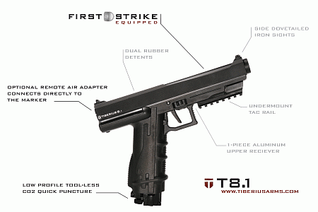 Пистолет Tiberius 8.1 купить в интернет магазине Арсенал